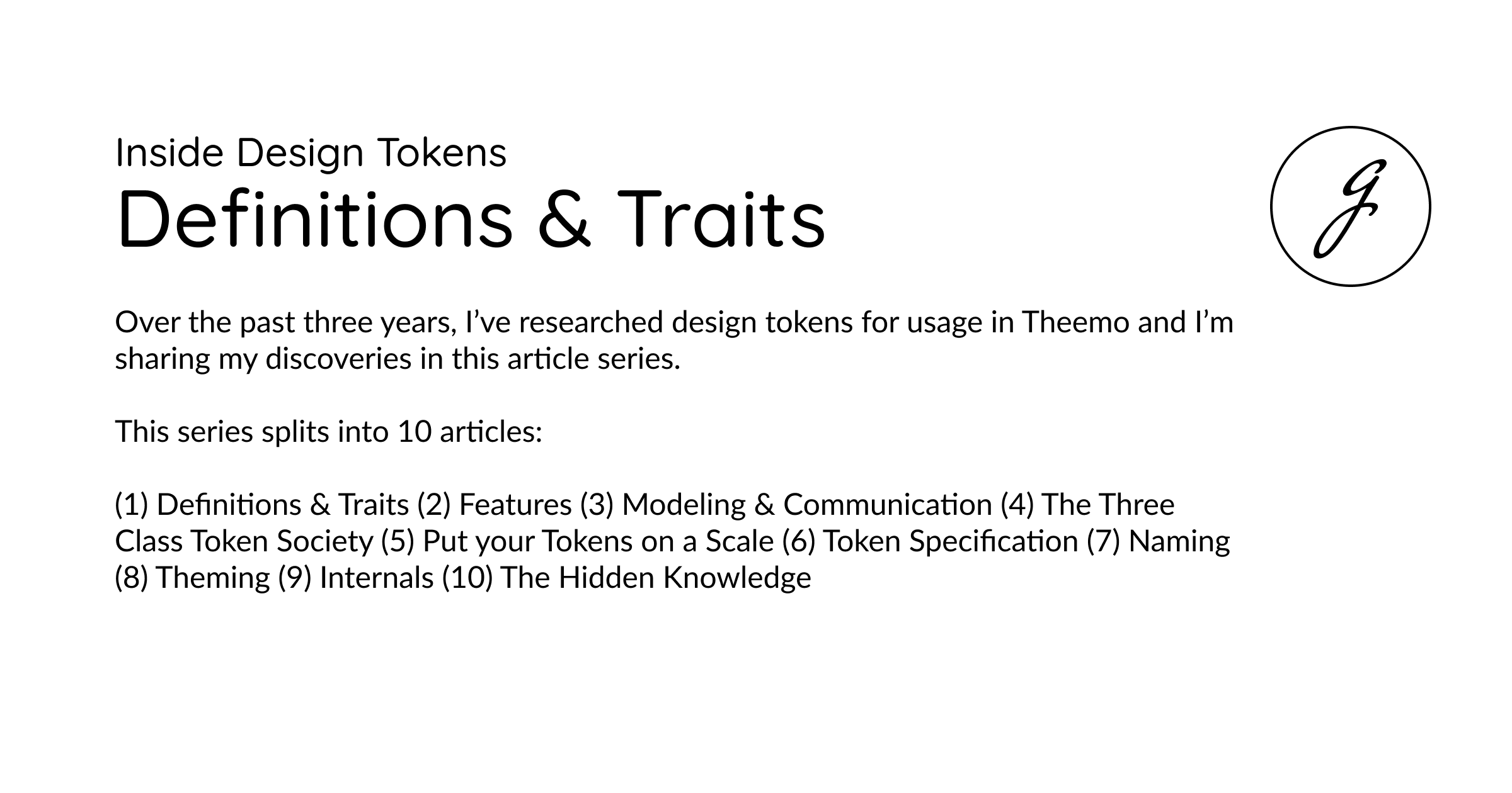 Inside Design Tokens: Definitions & Traits – Thomas Gossmann